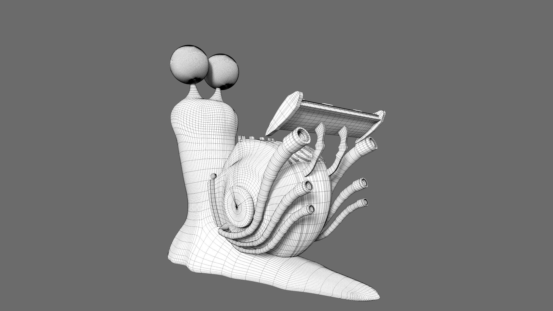 Cartoon Snail Racing Turbo Car 3D - TurboSquid 2105214