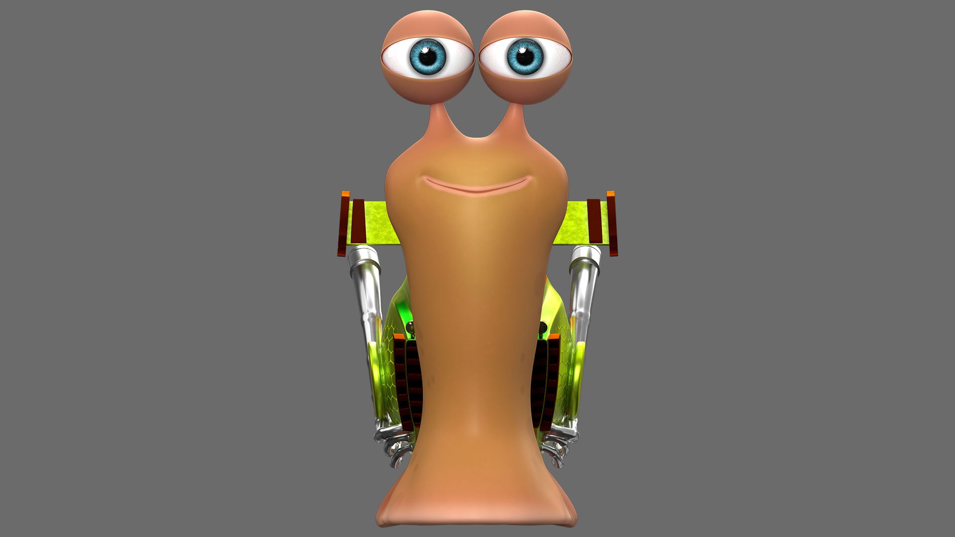 Cartoon Snail Racing Turbo Car 3D - TurboSquid 2105214