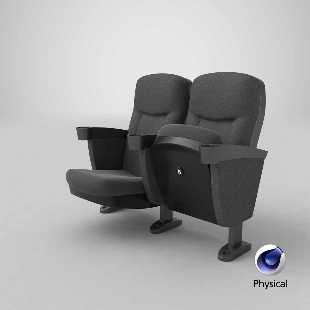 3D Real Theater Chair Model - TurboSquid 1634615