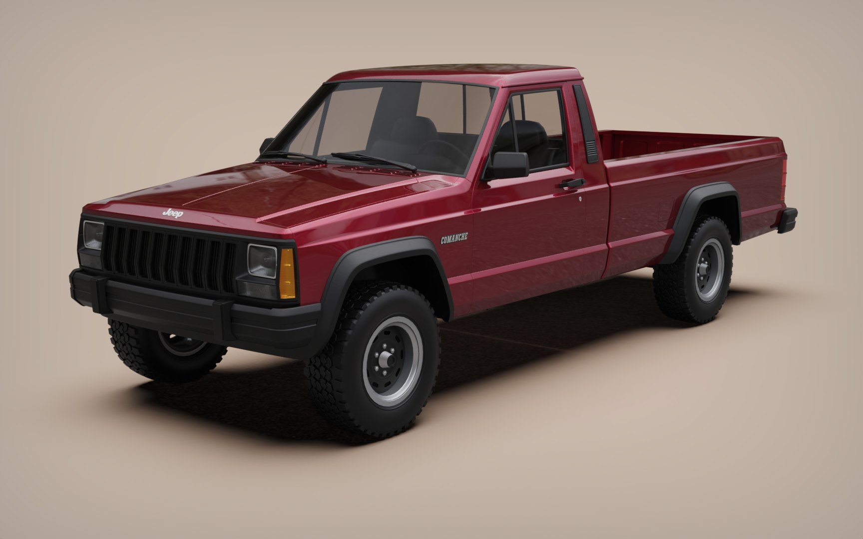 modelo 3d Jeep Comanche 84 - TurboSquid 1937688