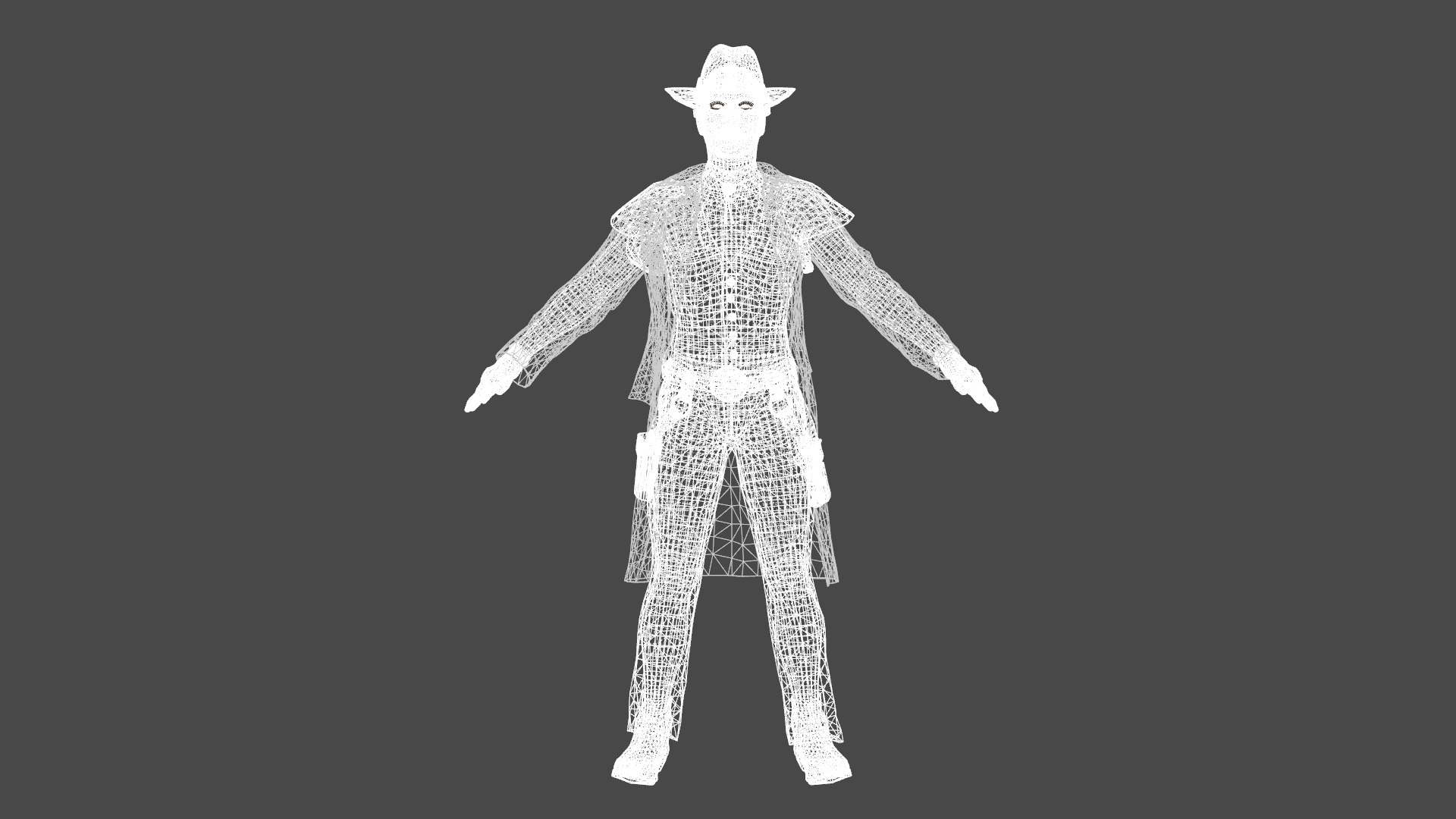 Gunslinger Ghost - Call Of Duty Modern Warfare Low-poly 3D Model ...