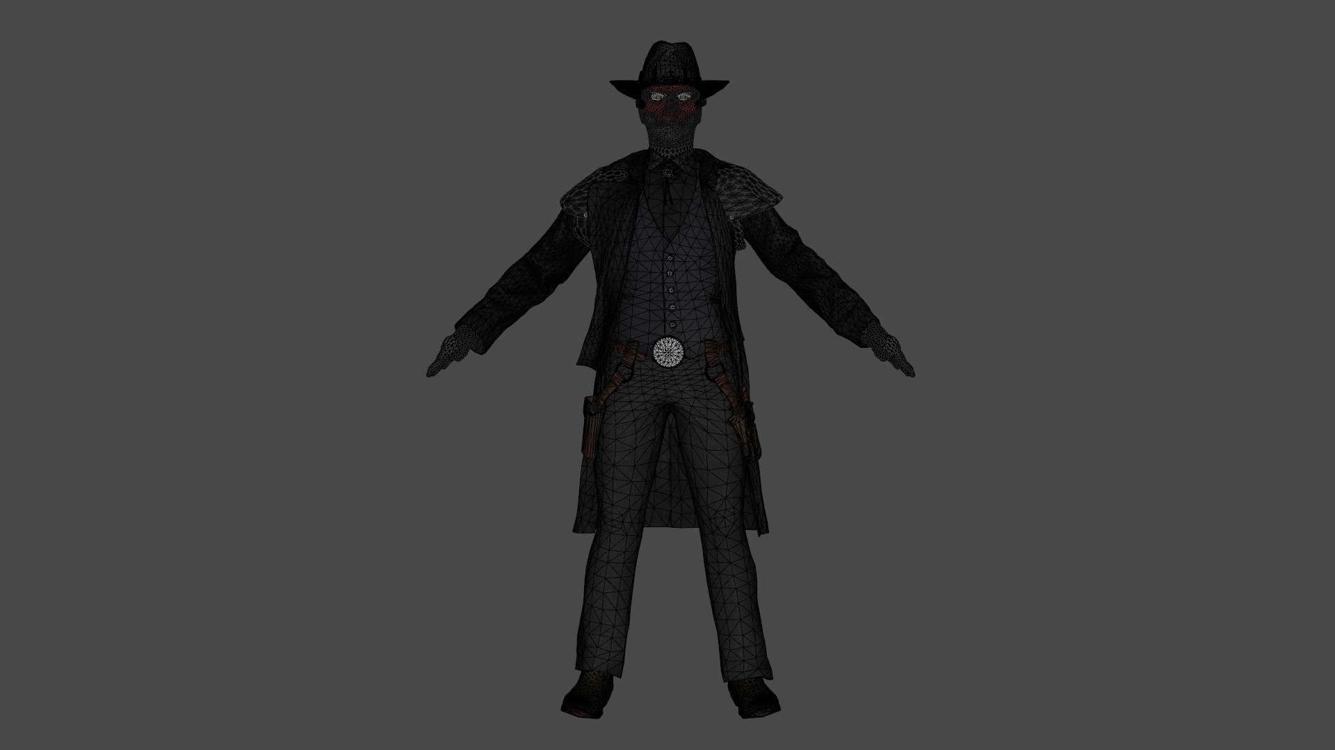 Gunslinger Ghost - Call Of Duty Modern Warfare Low-poly 3D Model ...