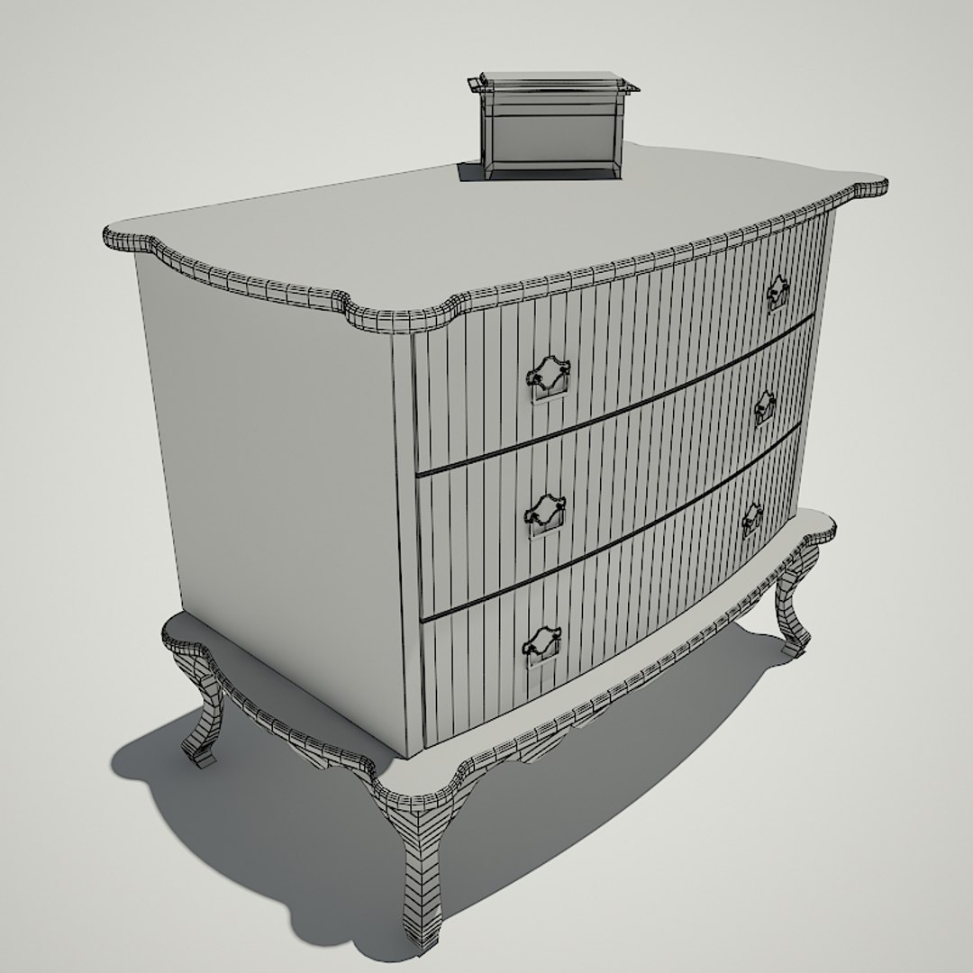 3d Retro Commode Model