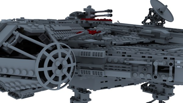 lego 10179 millennium falcon 3d model