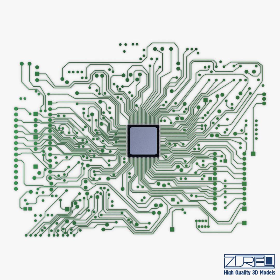 Electronic Circuit V 1 3d Model