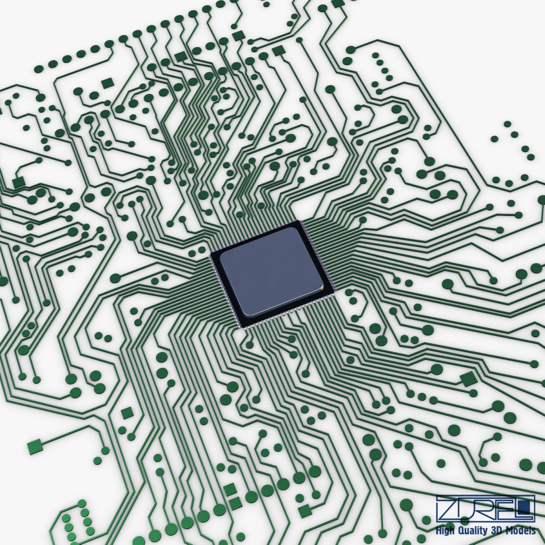 Electronic Circuit V 1 3d Model