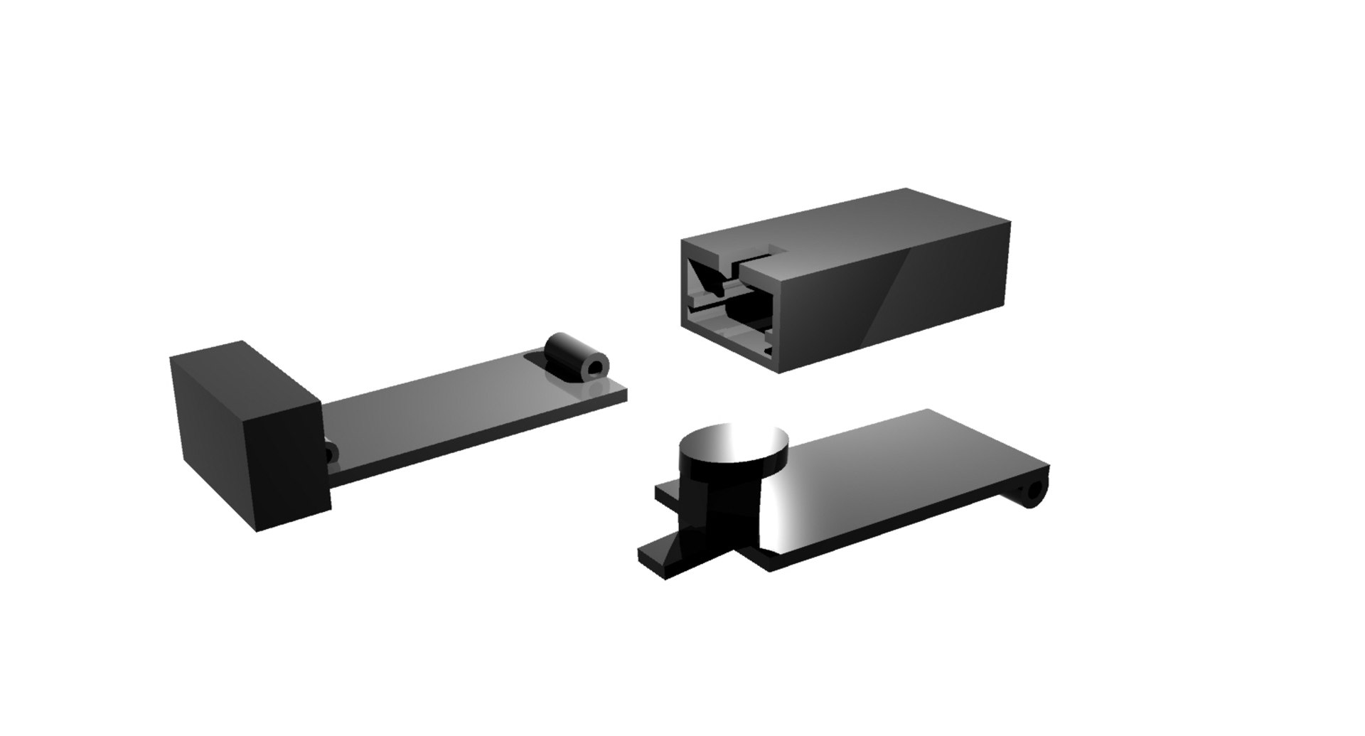 3D Lock Box Long Model - TurboSquid 1400920