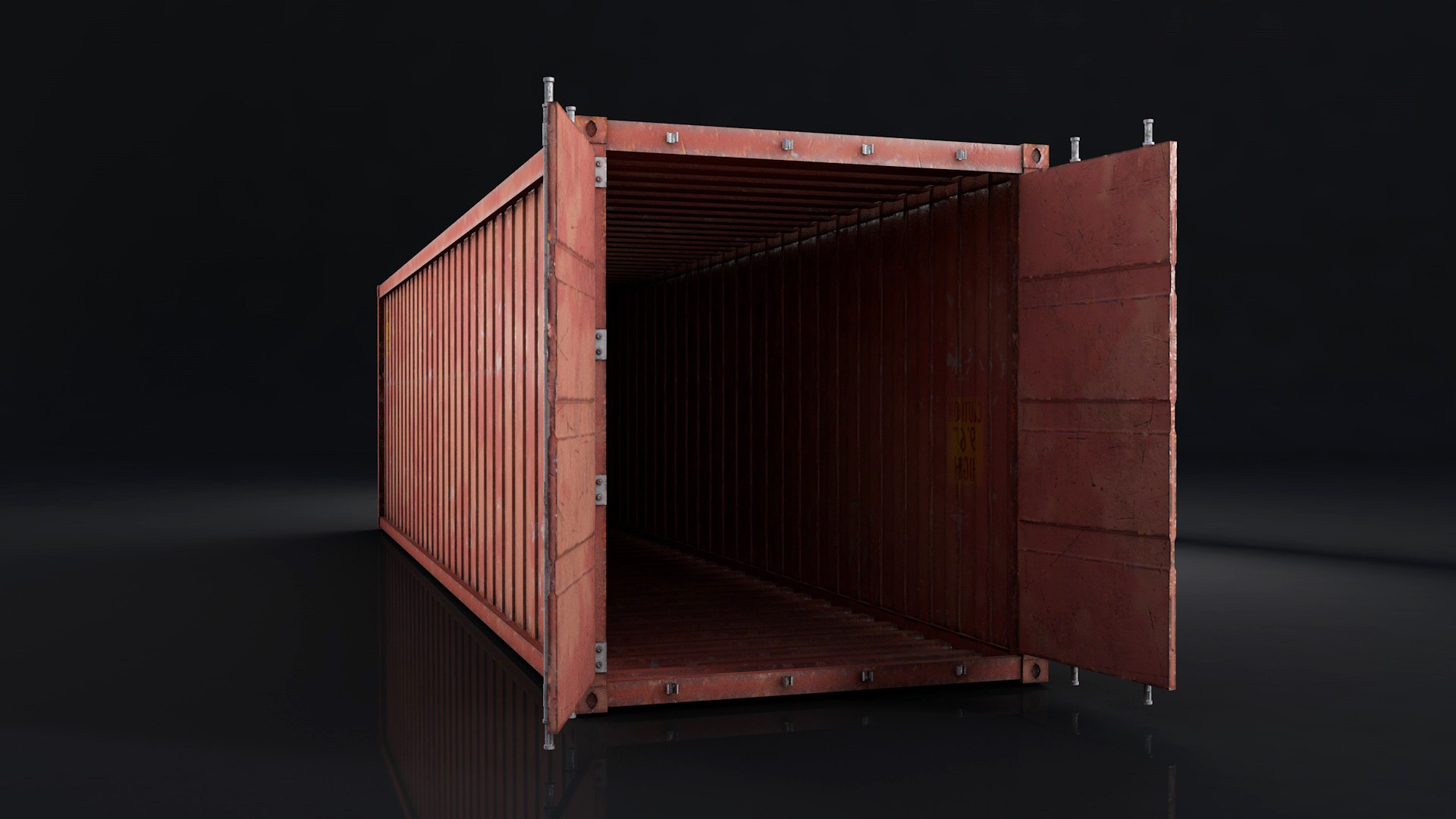 Shipping container 3D model - TurboSquid 1537339