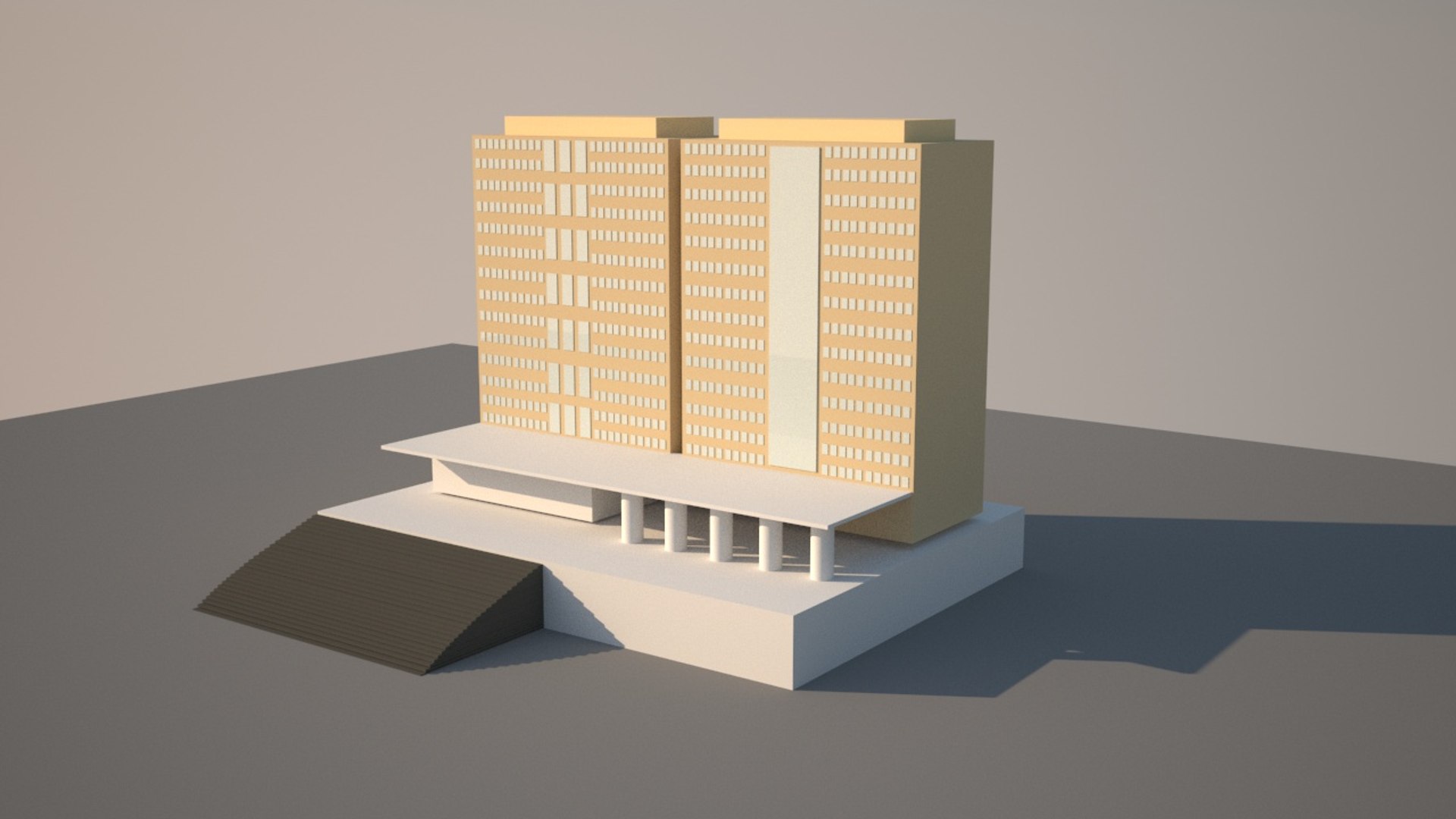 Simple Hotel 3D Model - TurboSquid 1304400