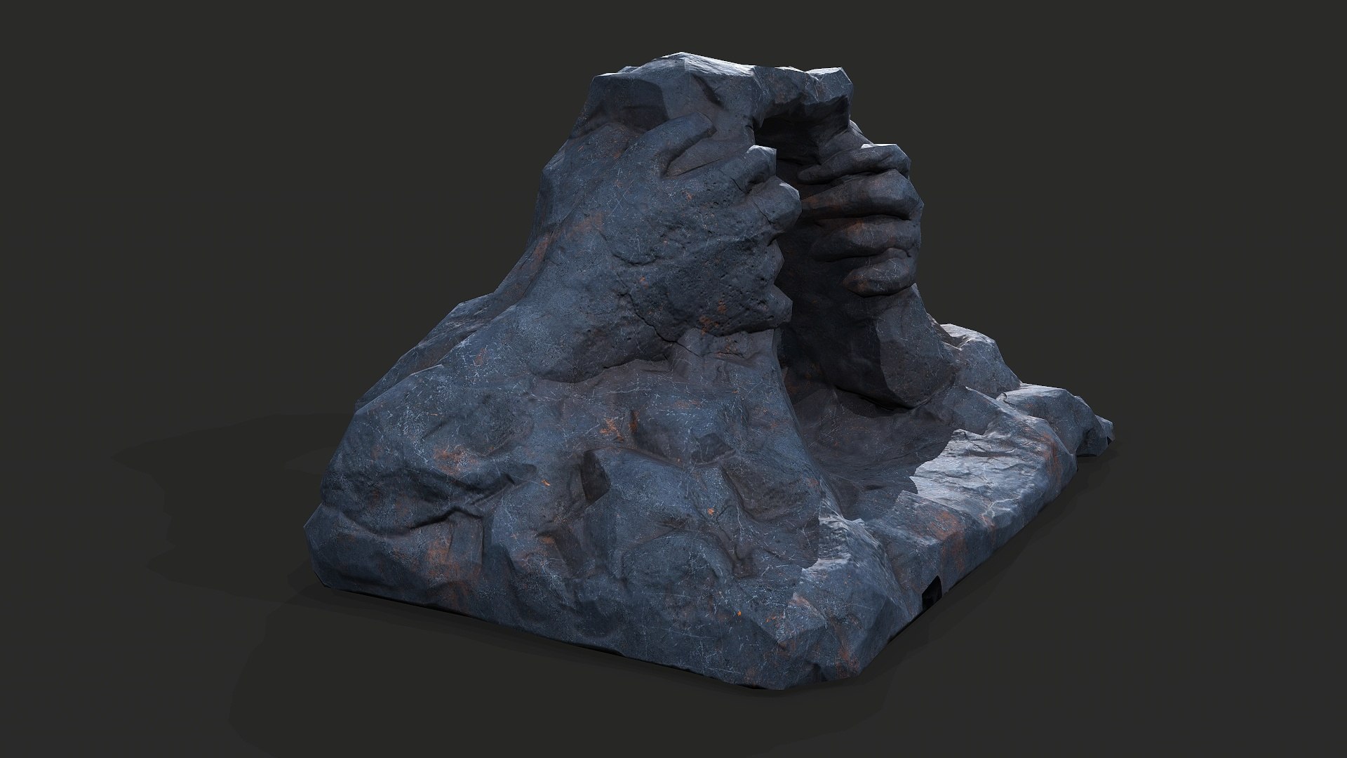 Cave Entrance Cliff Rock 07 Model - TurboSquid 2142282