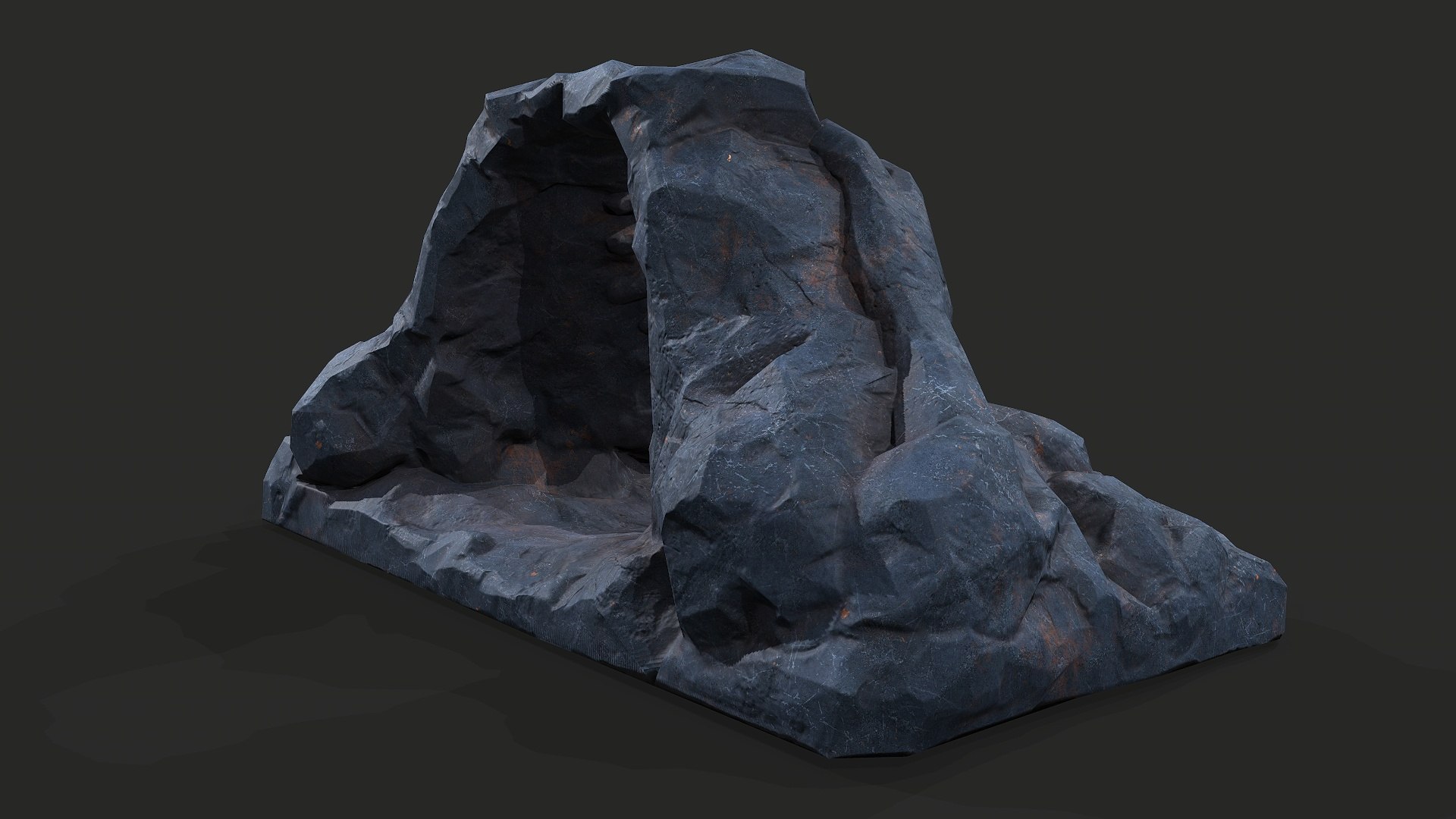Cave Entrance Cliff Rock 07 Model - TurboSquid 2142282