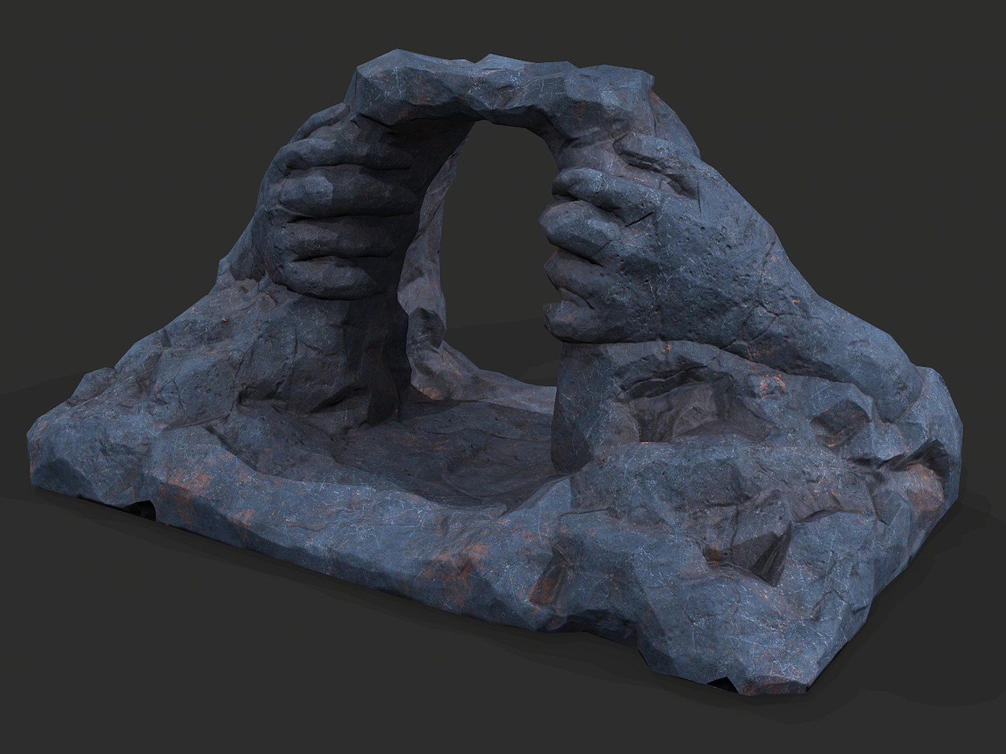 Cave Entrance Cliff Rock 07 Model - TurboSquid 2142282