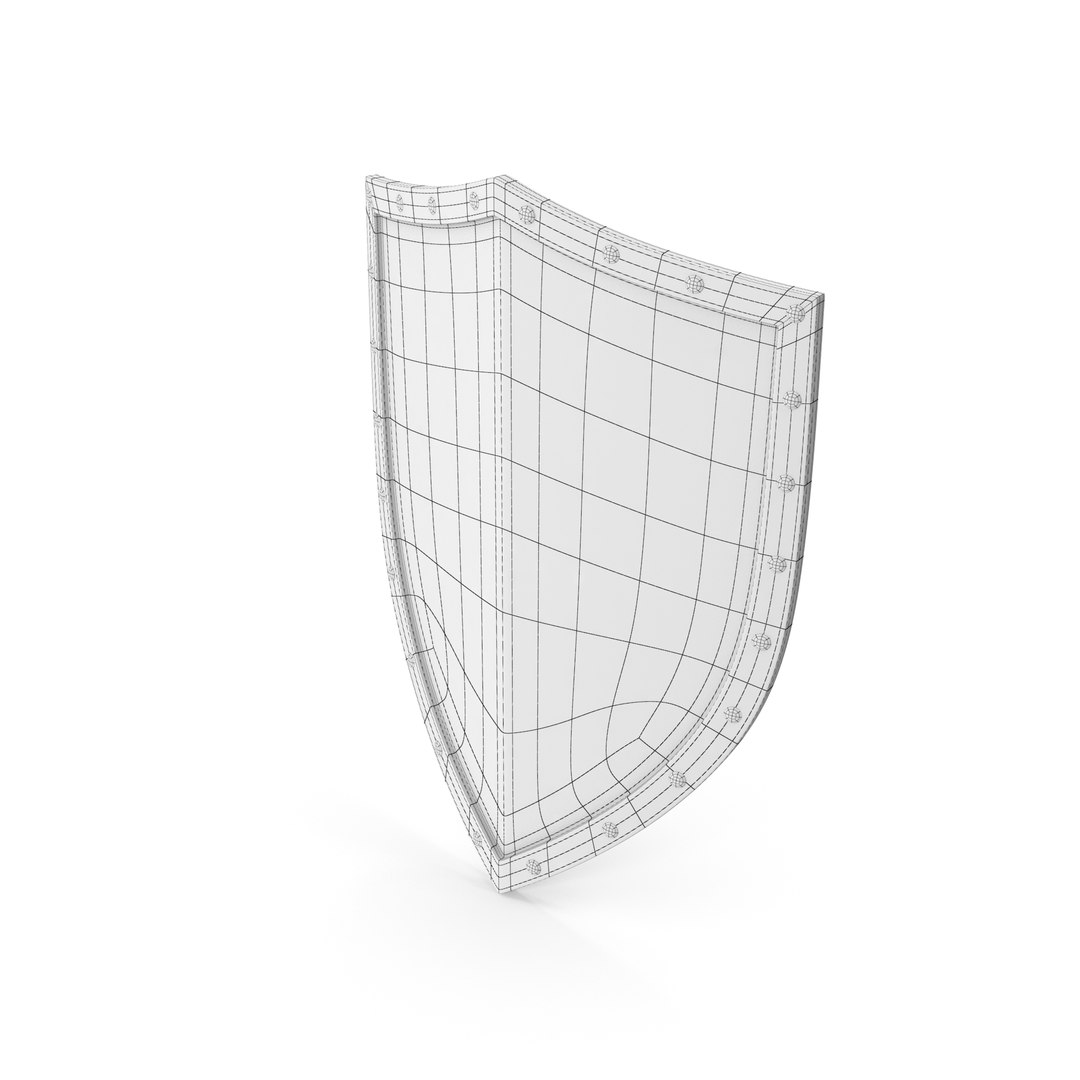 3D Gold Shield - TurboSquid 2050317