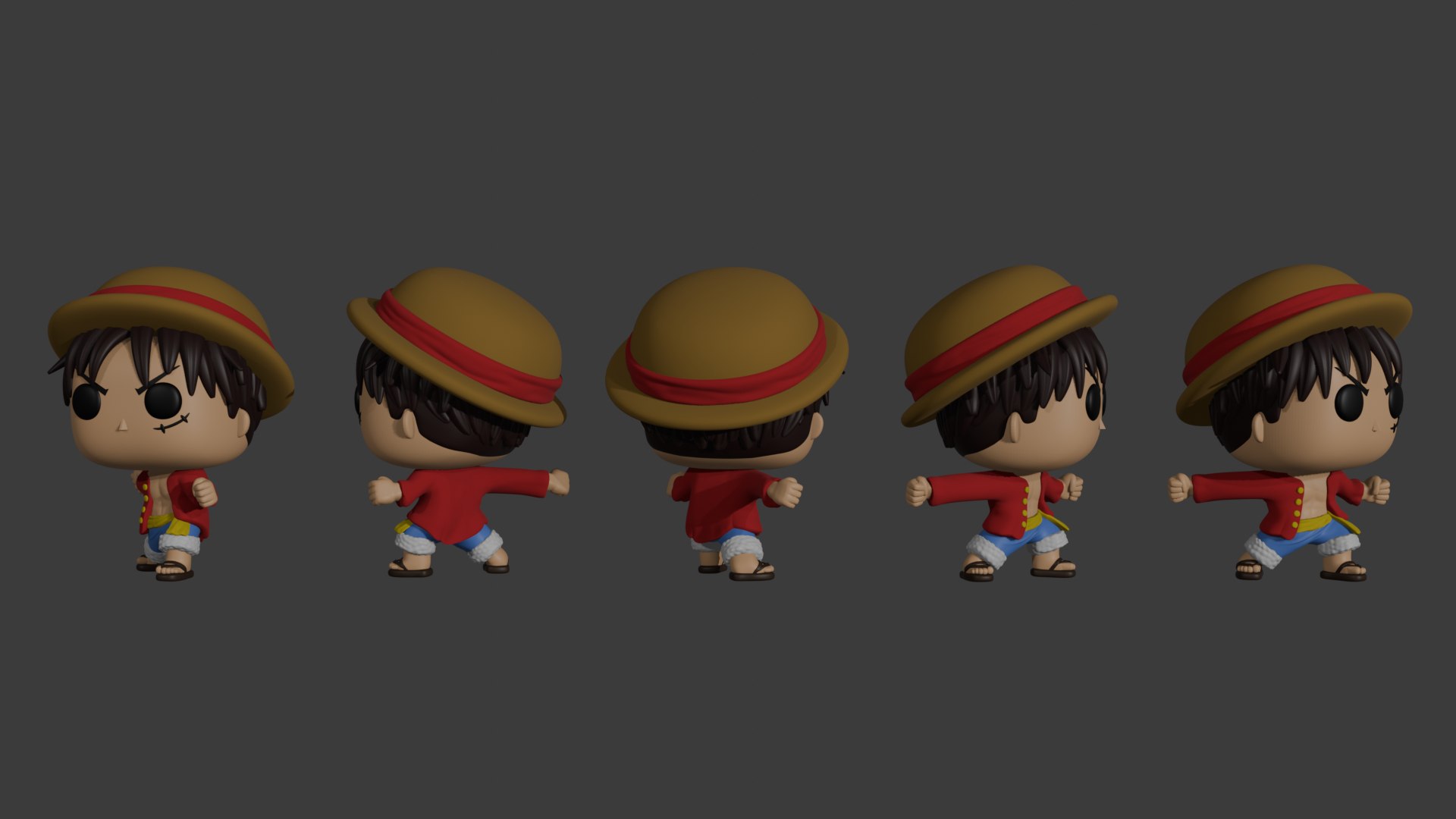 3D Monkey D Luffy - One Piece 3D Print Model Model - TurboSquid 2357924