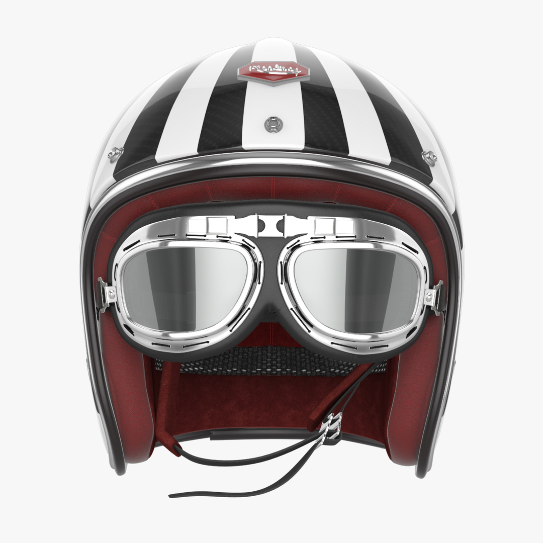3d motorcycles helmet ruby model