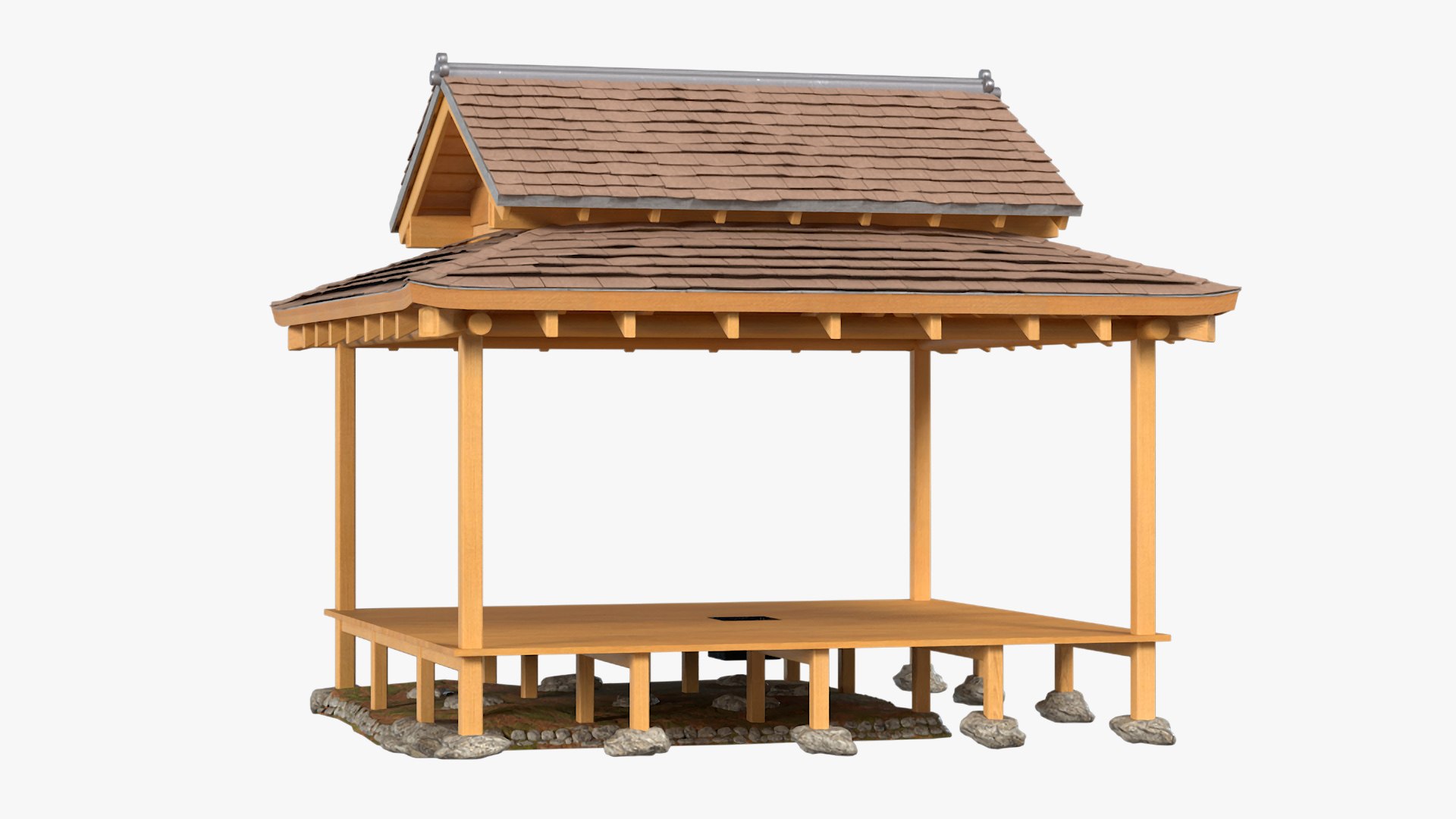 Japanese Gazebo 3D Model - TurboSquid 2276912