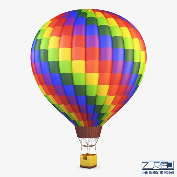 Hot air balloon paper model - TurboSquid 1545194