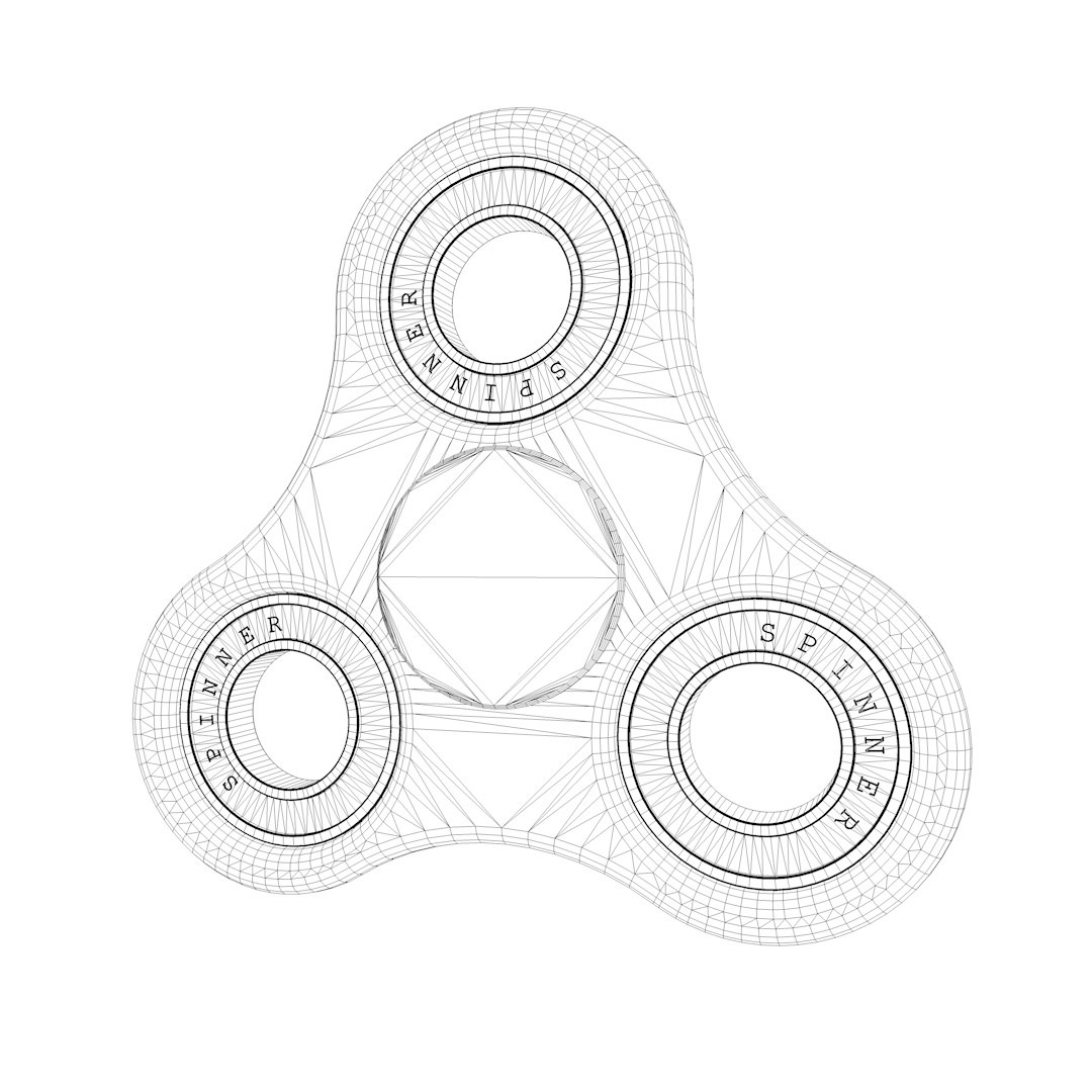 3D fidget spinner toy model - TurboSquid 1162699