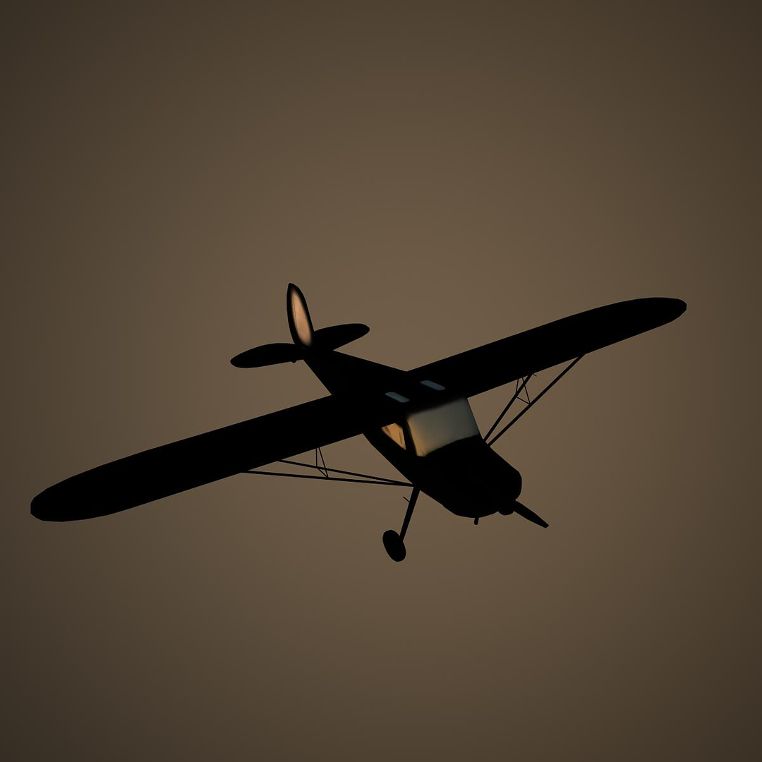 Cessna 140 Basic Aircraft 3d Max