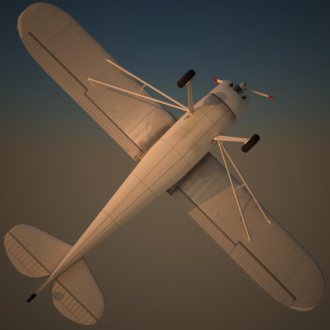 Cessna 140 Basic Aircraft 3d Max