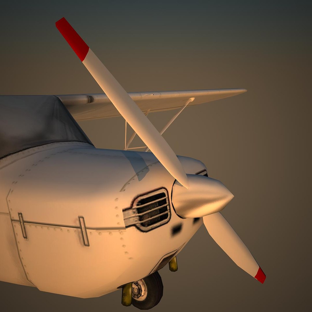 Cessna 140 Basic Aircraft 3d Max
