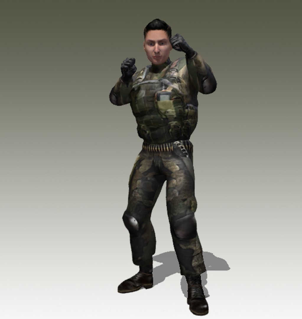 3d Rigged Character Solder