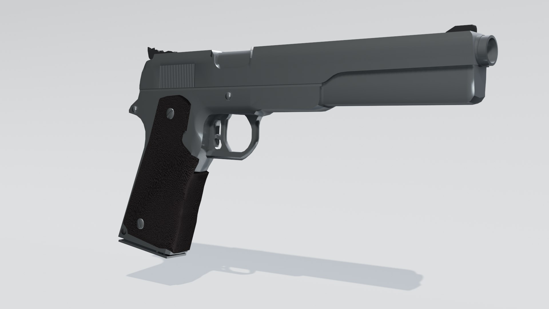 Simple pistol 3D model - TurboSquid 1649613
