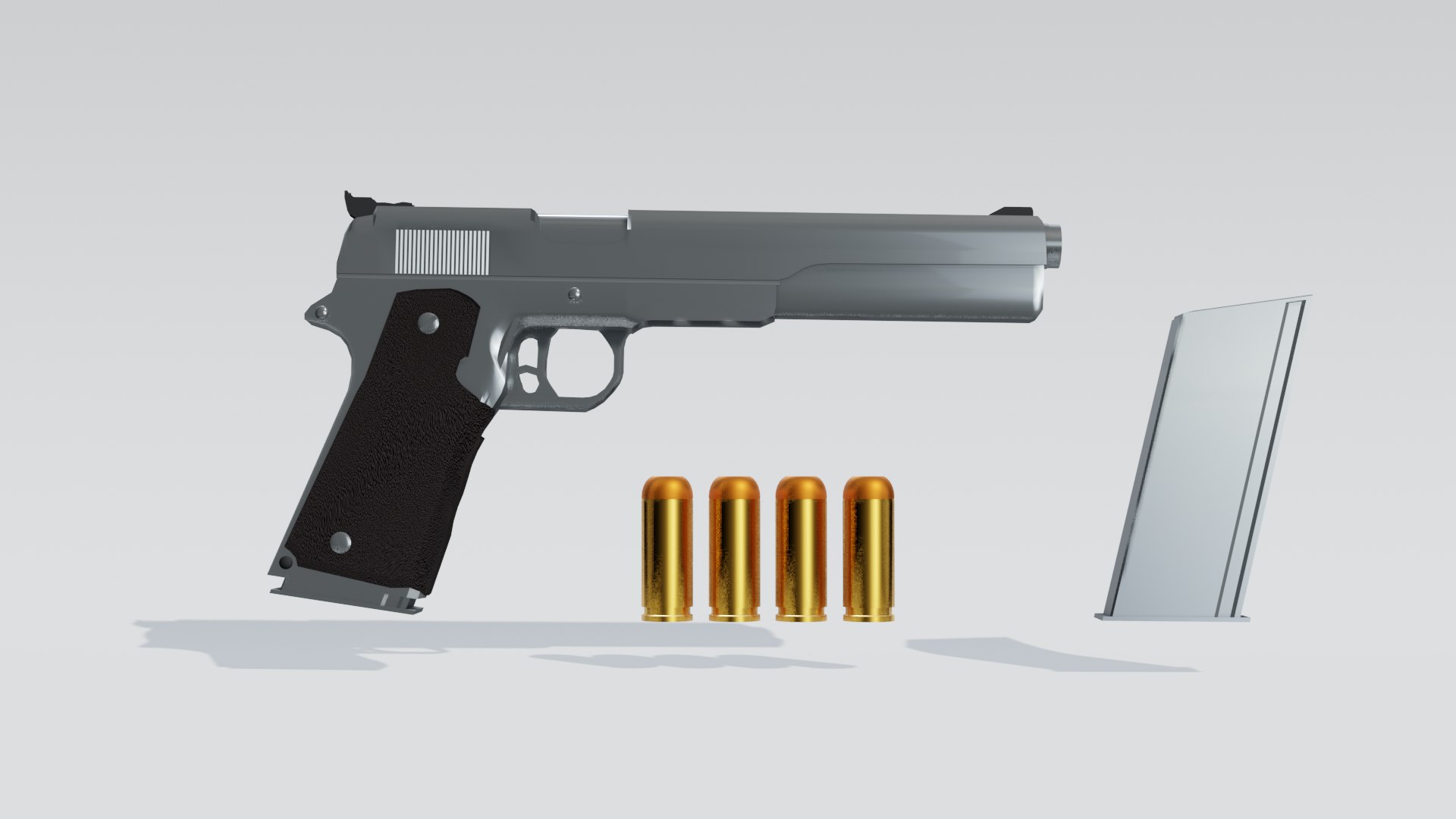 Simple pistol 3D model - TurboSquid 1649613