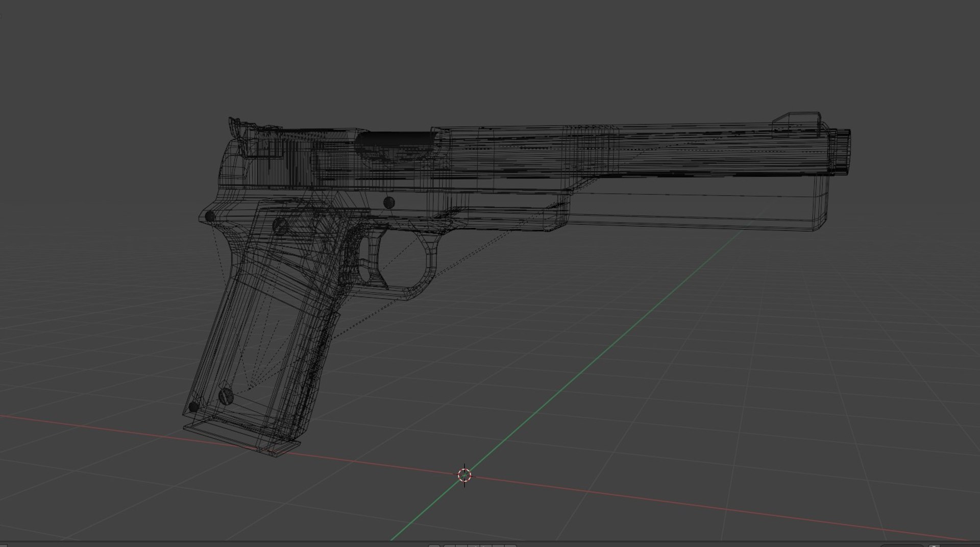 Simple pistol 3D model - TurboSquid 1649613