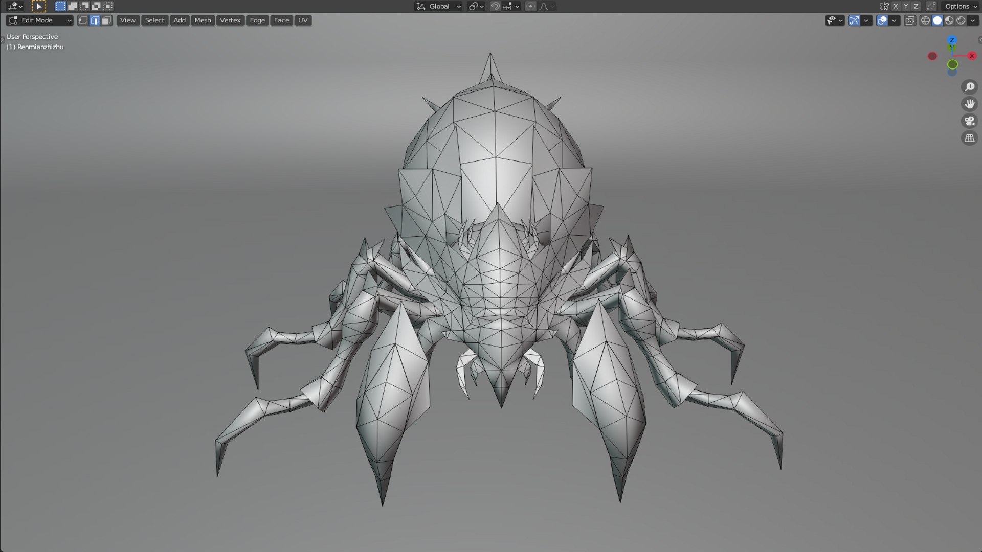 3D Monster Insect Boss Renmianzhizhu - TurboSquid 1849562
