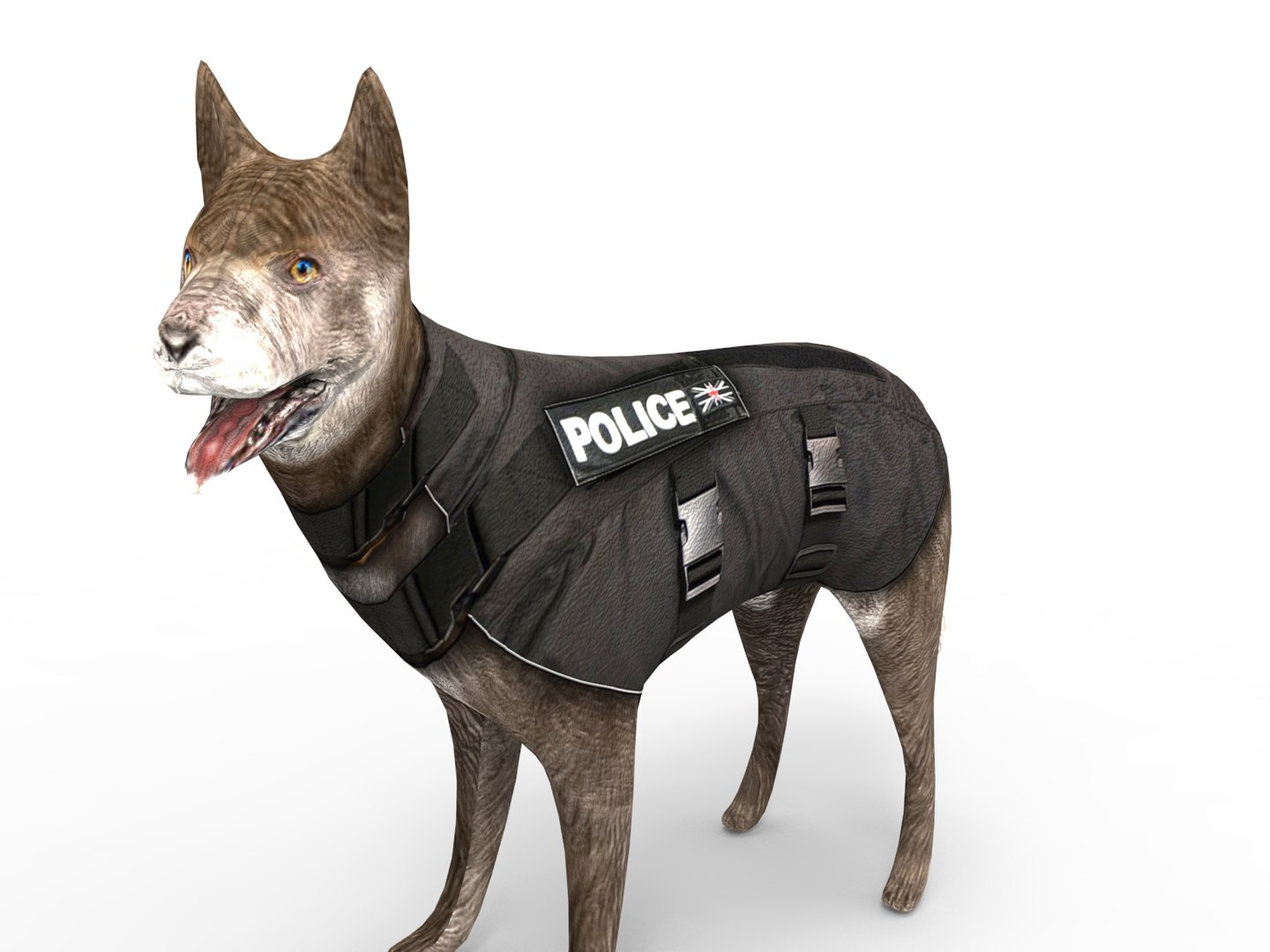 Police German Shepherd Dog Rigged 3D Model - TurboSquid 1195822
