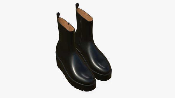 modelo 3d Realistic Leather Boots V79 - TurboSquid 1957483