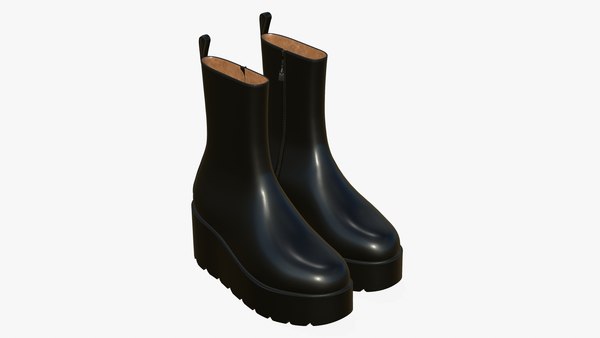 modelo 3d Realistic Leather Boots V79 - TurboSquid 1957483