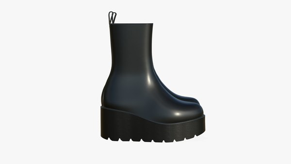 modelo 3d Realistic Leather Boots V79 - TurboSquid 1957483