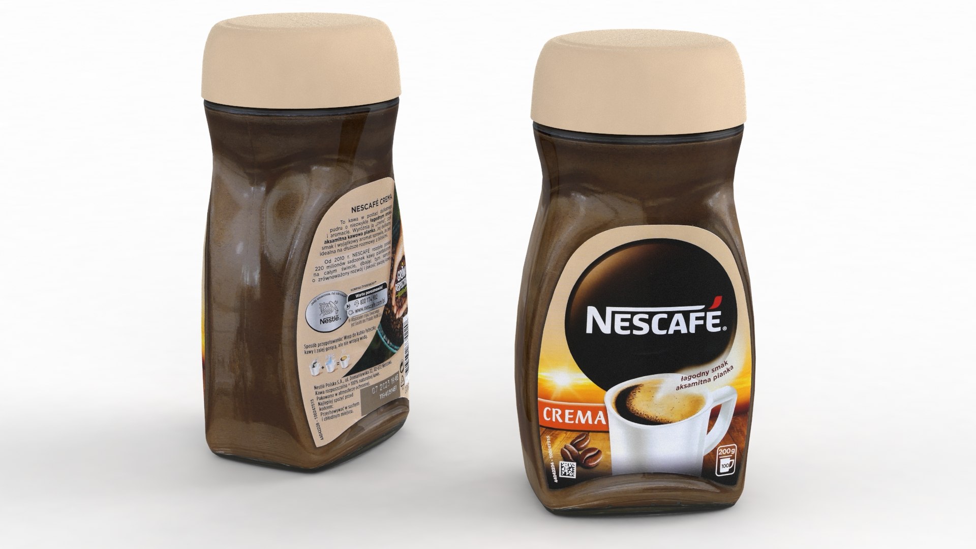 3D Coffee Jar Nescafe Crema 200g 2021 model - TurboSquid 1798664