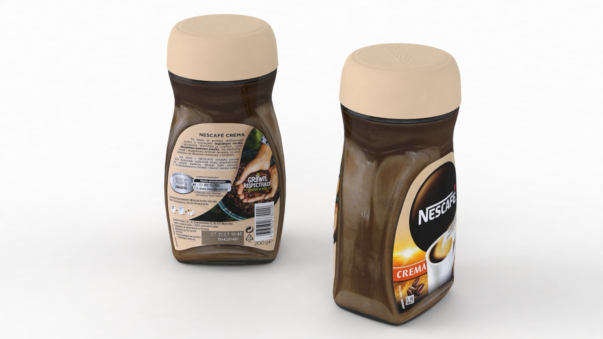 3D Coffee Jar Nescafe Crema 200g 2021 model - TurboSquid 1798664