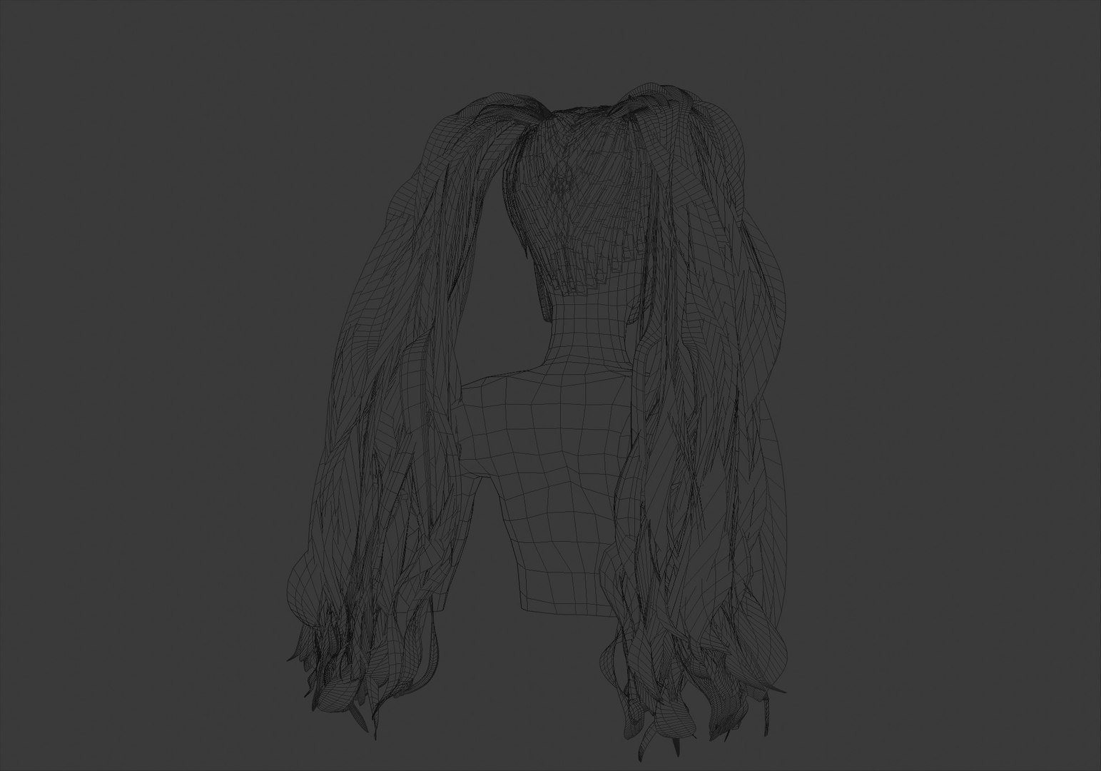 3D Wavy Female Hair Model - TurboSquid 1961211