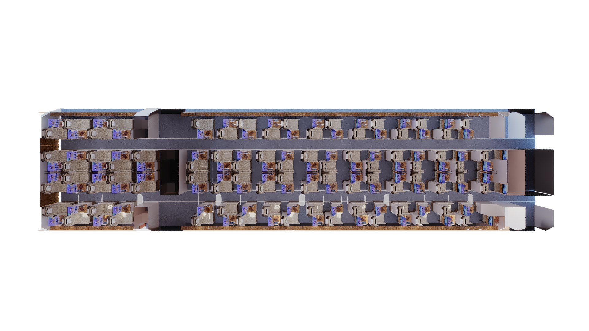 Airbus A380 800 Business Class Emirates 3D - TurboSquid 2052103