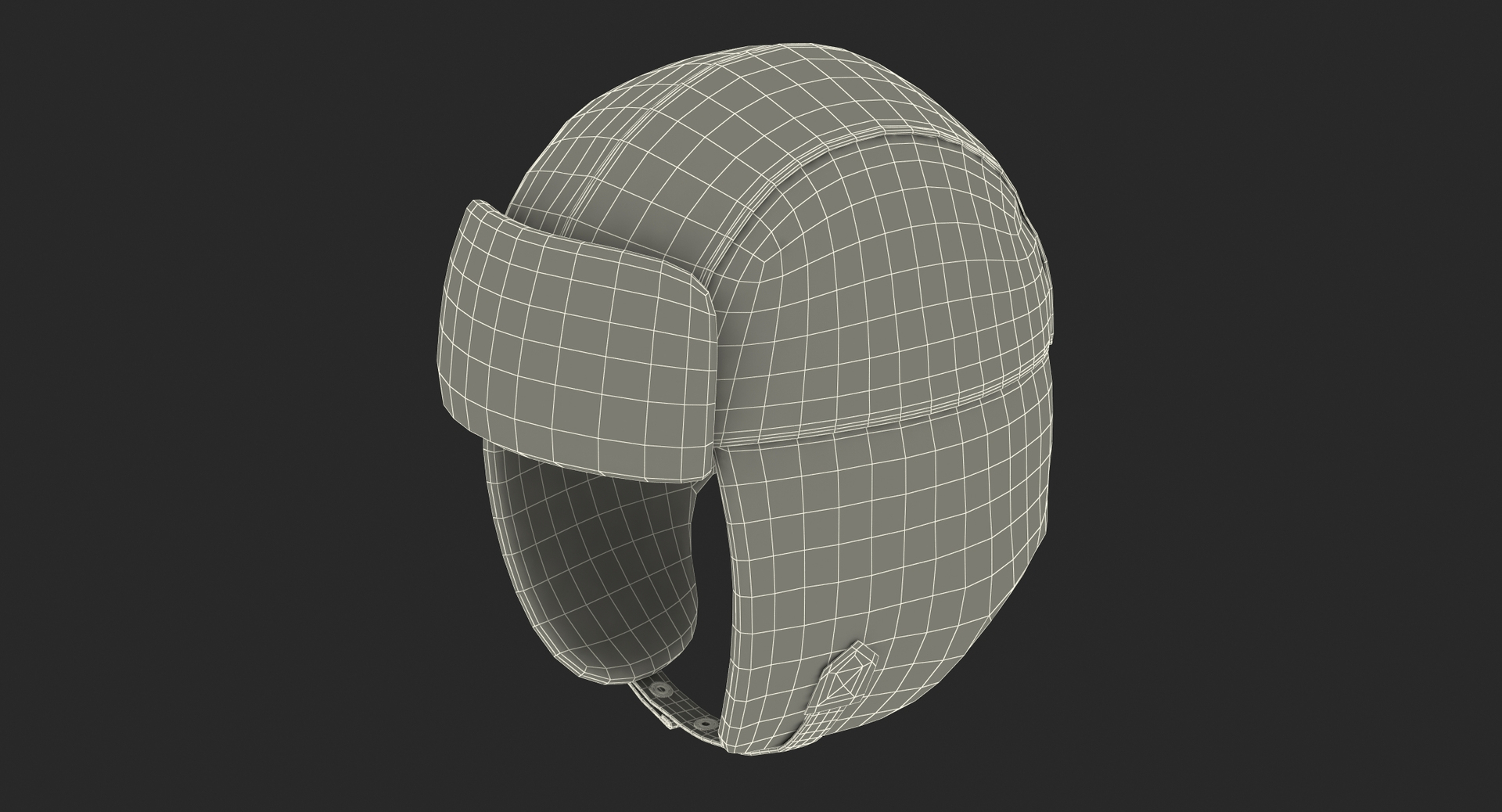 Trapper Hat White 3D Model - TurboSquid 1430459