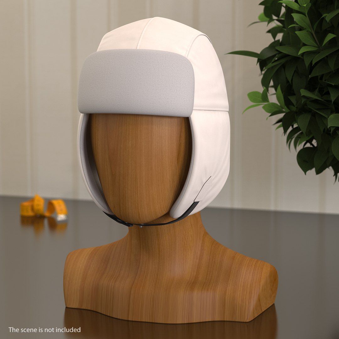 Trapper Hat White 3D Model - TurboSquid 1430459