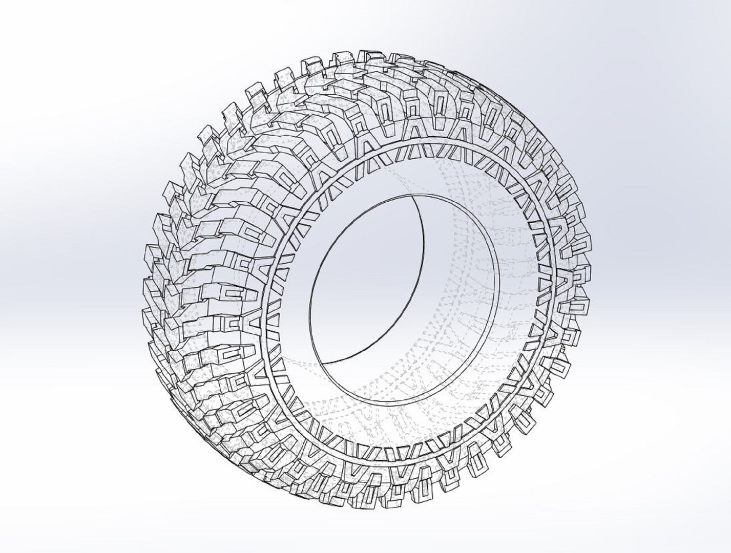3D Diecast Offroad Tire 88 Scale 1 To 25 - TurboSquid 2117785