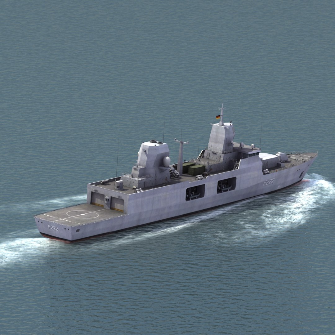 F125 Class Frigate 3ds