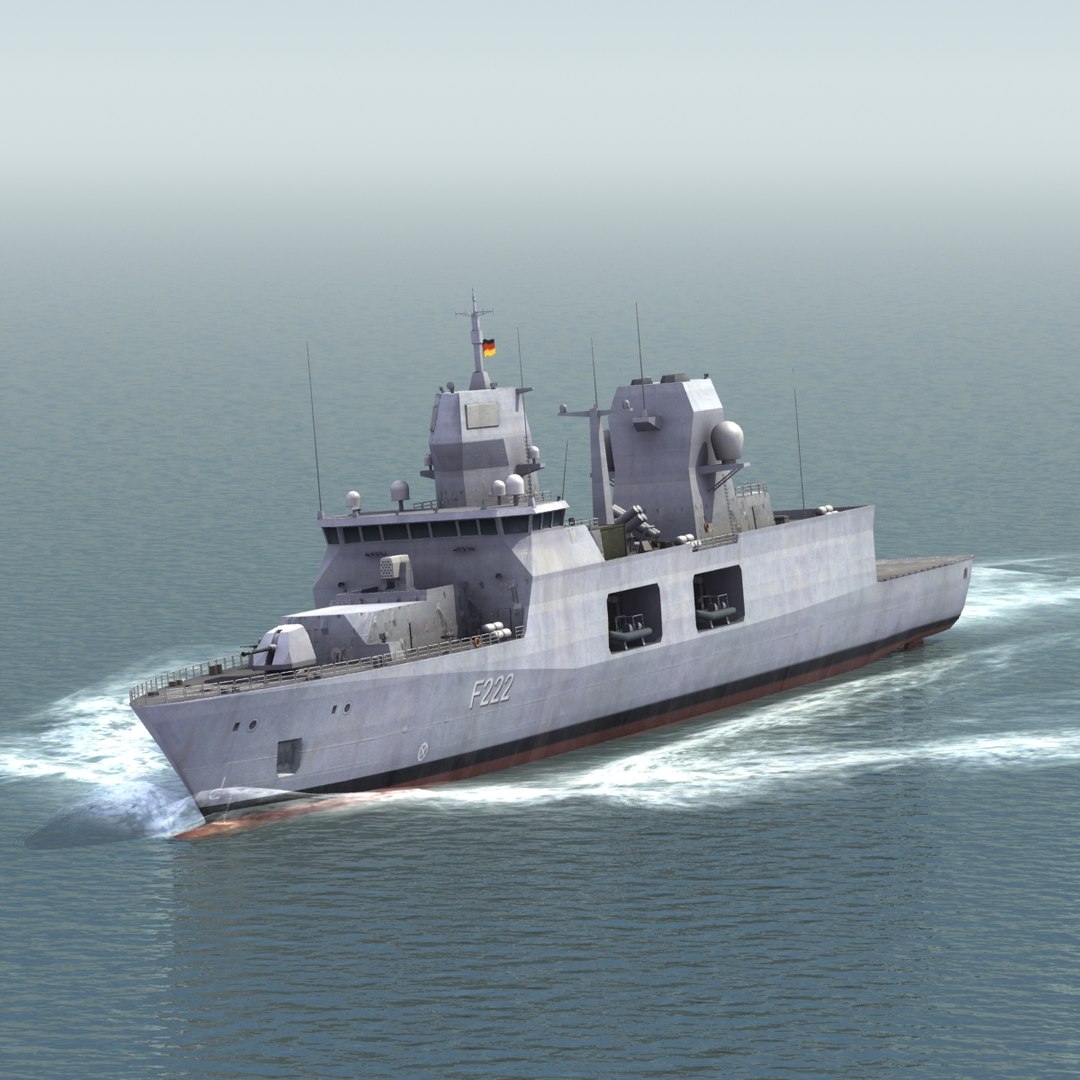 F125 Class Frigate 3ds