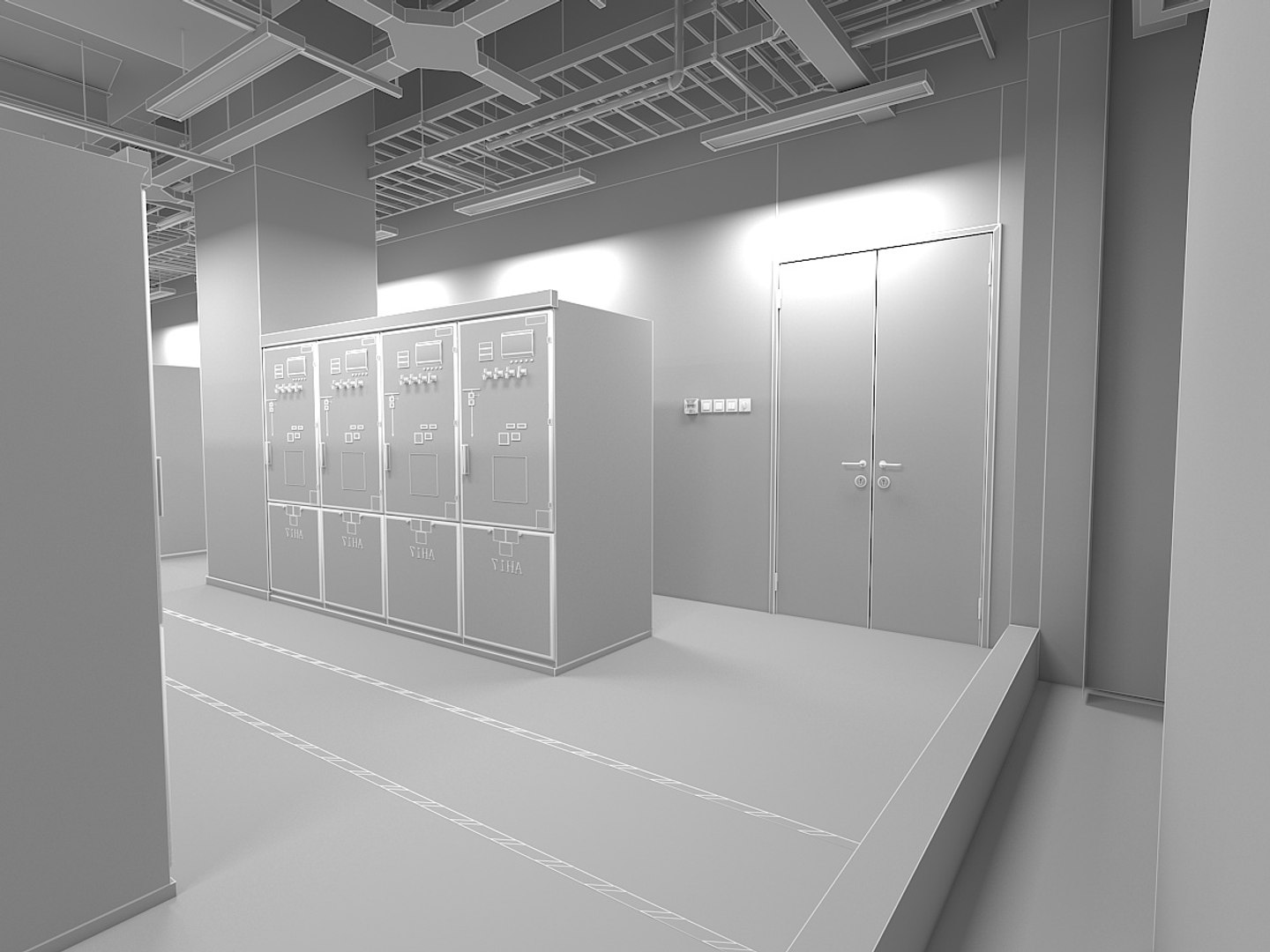 3D Model Power Distribution Room - TurboSquid 2123444