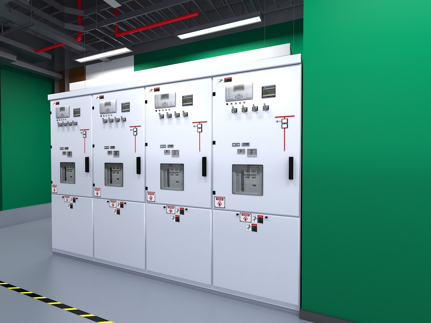 3D Model Power Distribution Room - TurboSquid 2123444