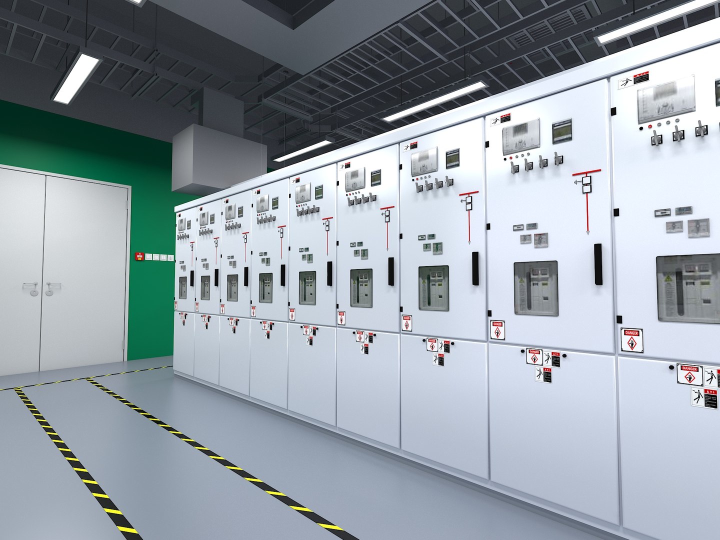 3D Model Power Distribution Room - TurboSquid 2123444