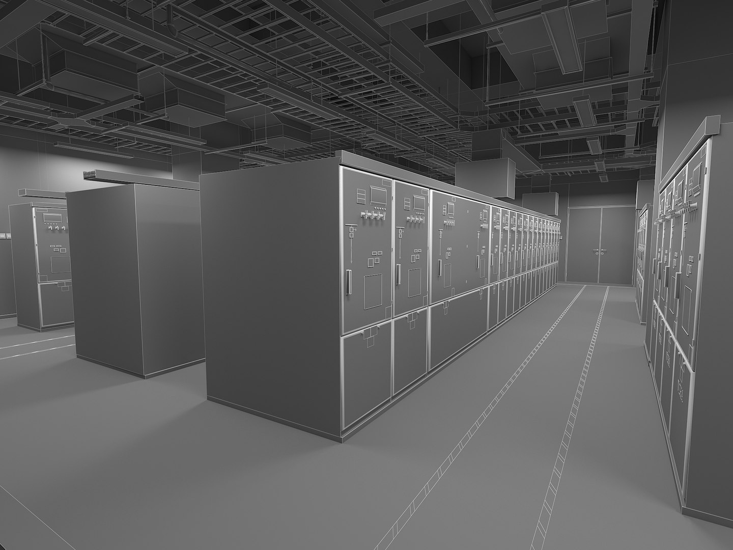 3D Model Power Distribution Room - TurboSquid 2123444