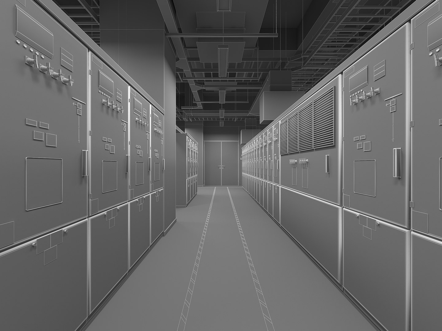 3D Model Power Distribution Room - TurboSquid 2123444