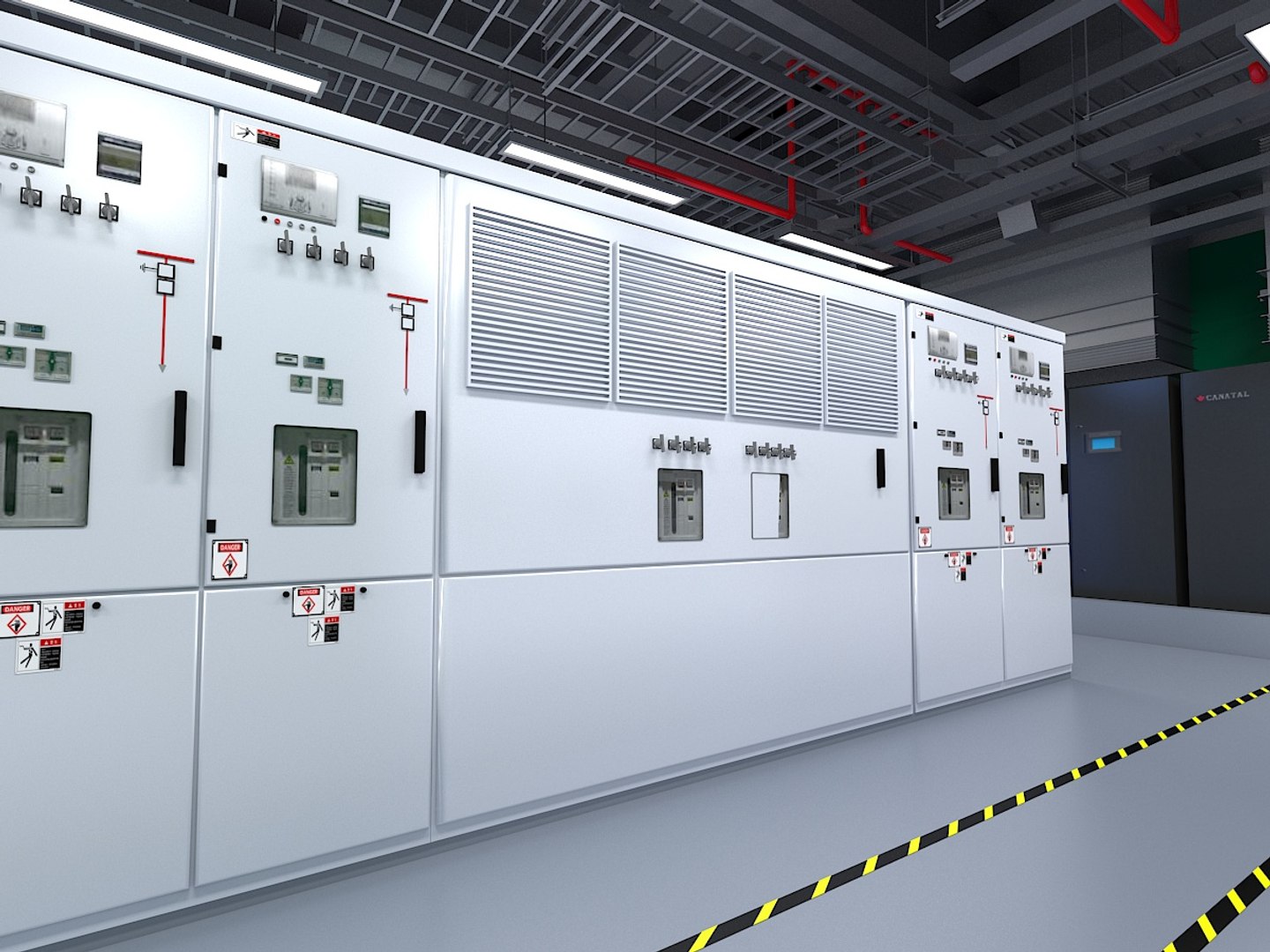 3D Model Power Distribution Room - TurboSquid 2123444