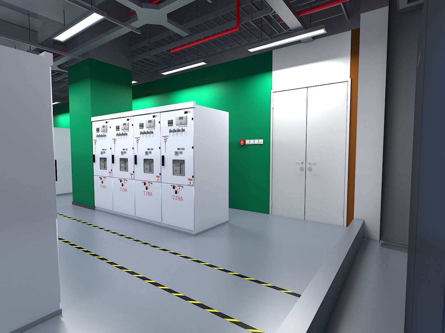 3D Model Power Distribution Room - TurboSquid 2123444